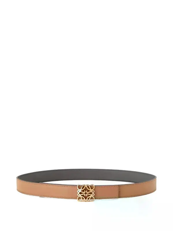 Loewe Anagram Buckle Leather Belt - Brown