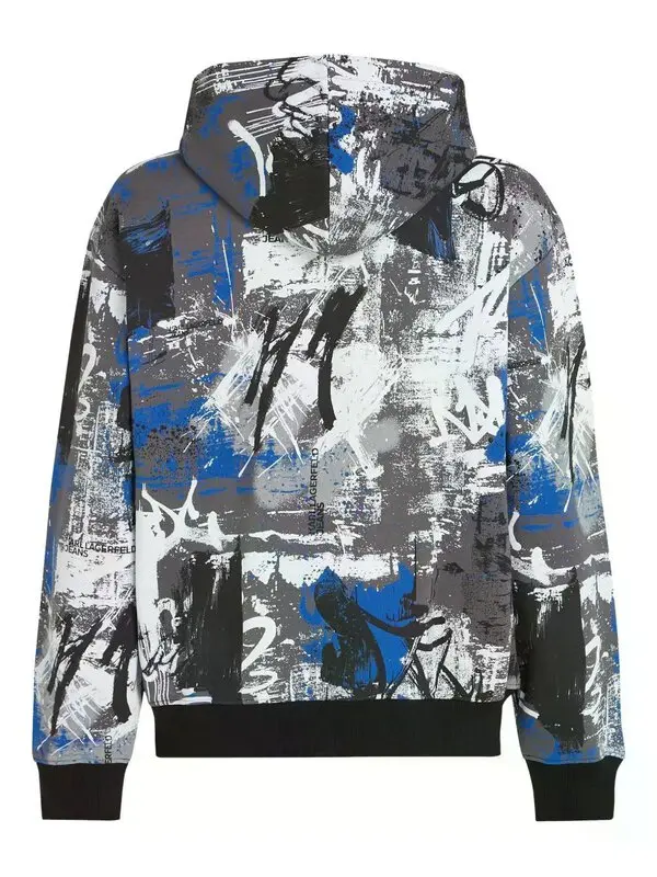 Karl Lagerfeld Abstract-print Hoodie