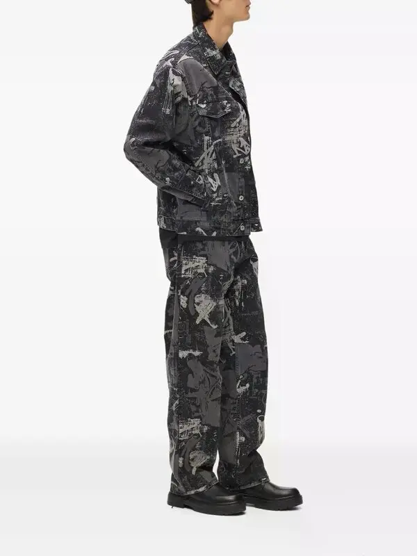 Karl Lagerfeld Five-pocket Jeans With Graphic Print