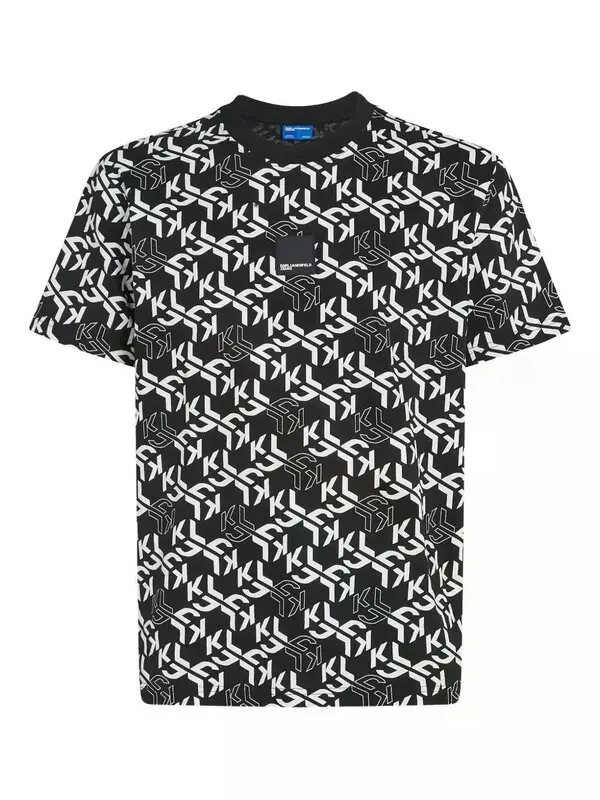 Karl Lagerfeld Monogram-pattern T-shirt