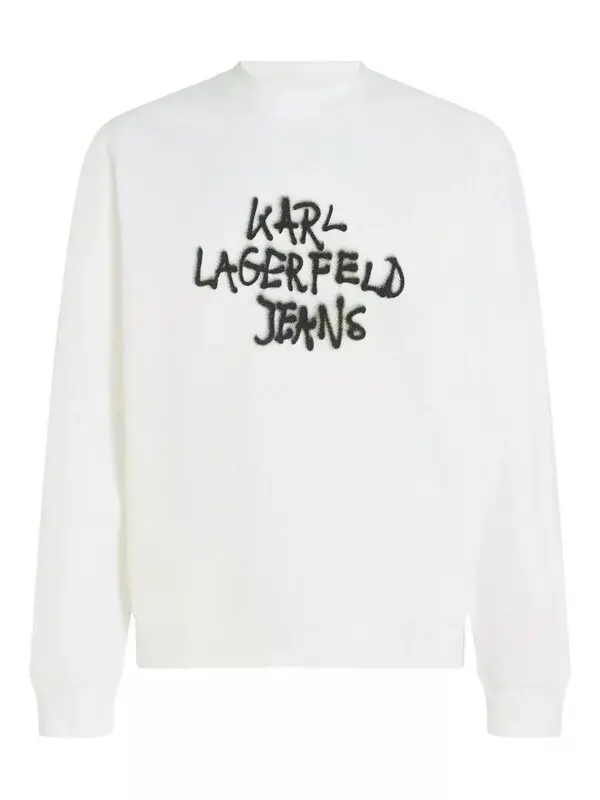 Karl Lagerfeld Graffiti-print Sweatshirt - White