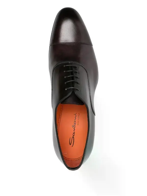 Santoni Leather Oxford Shoes