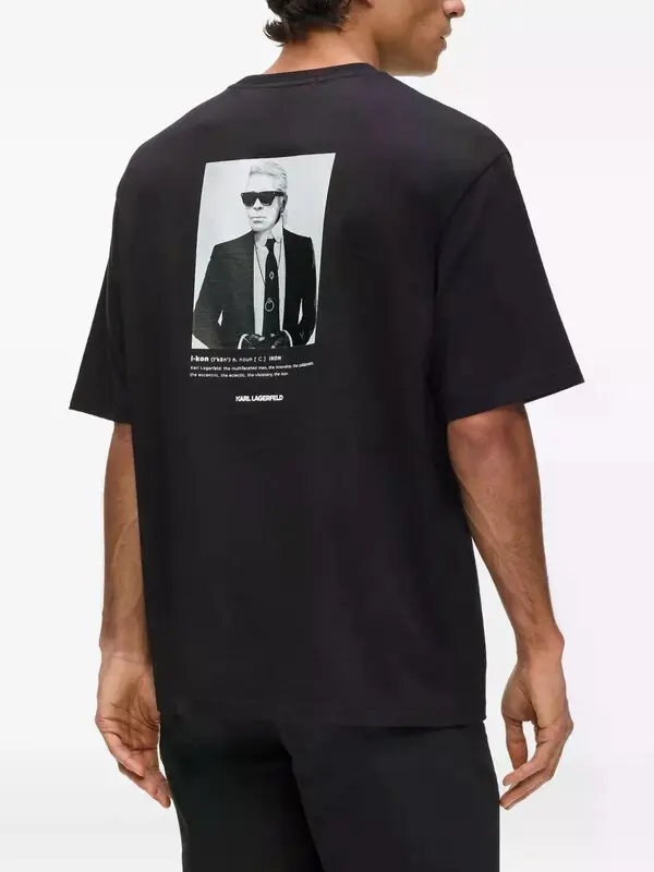 Karl Lagerfeld Portrait-print T-shirt