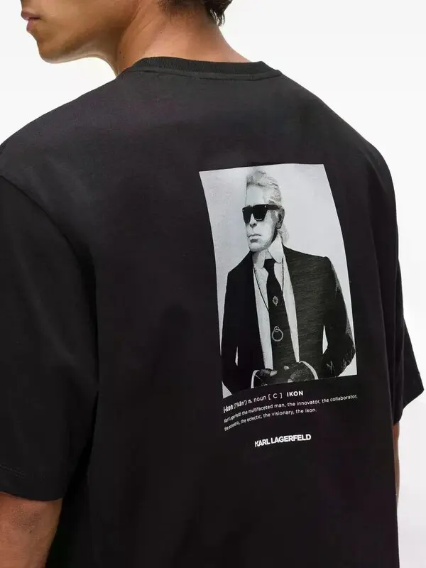 Karl Lagerfeld Portrait-print T-shirt