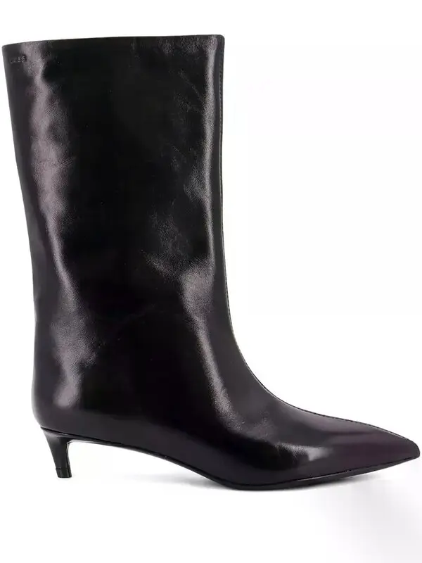 BOSS 35mm Pointed-toe Leather Boots