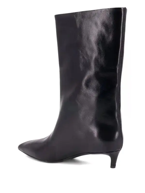 BOSS 35mm Pointed-toe Leather Boots