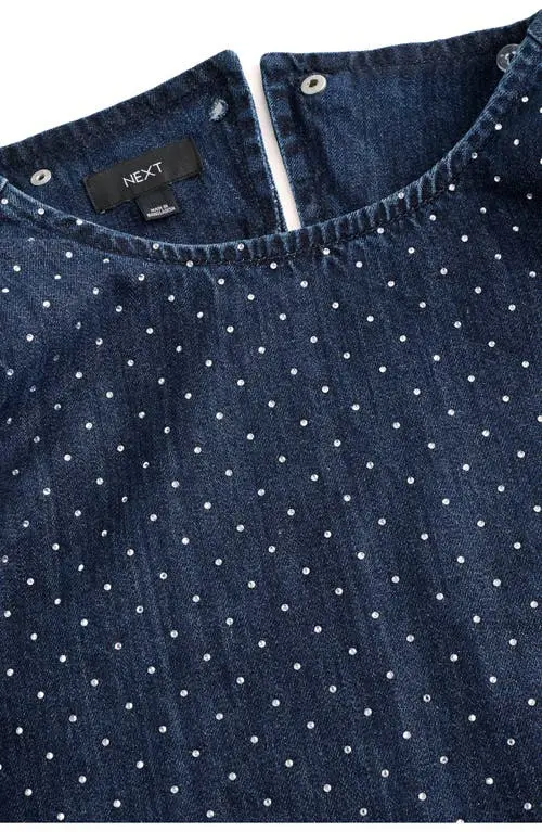 NEXT Diamante Denim Shirt