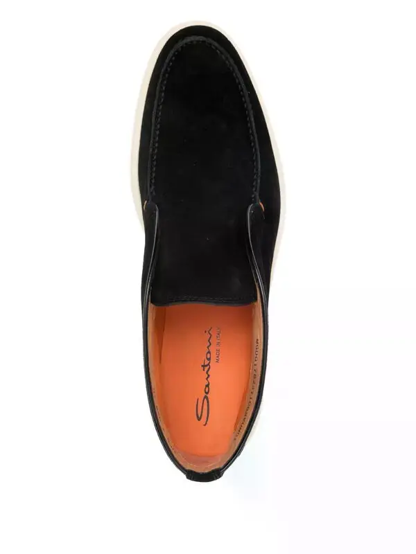 Santoni Suede Desert Boots - Black