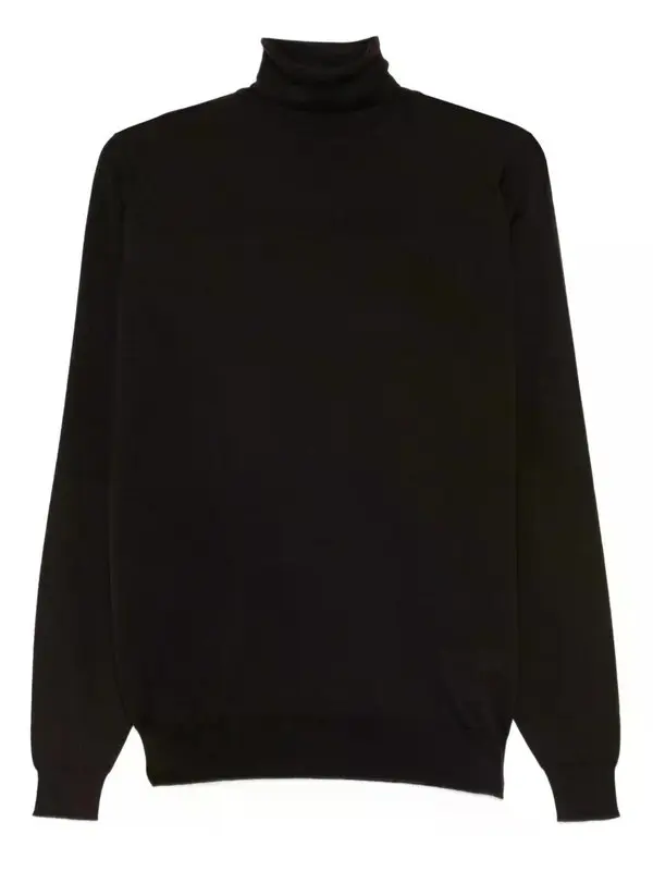John Smedley Cherwell Roll-neck Sweater - Brown