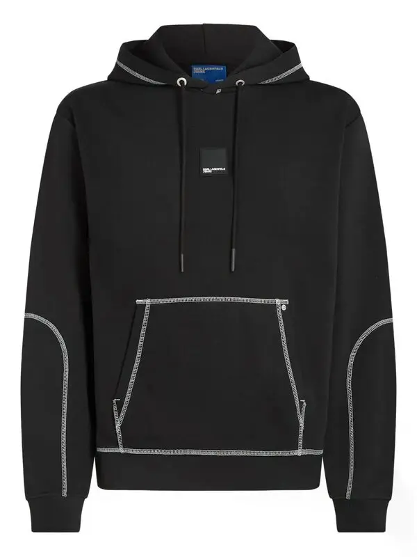 Karl Lagerfeld Contrast-stitch Hoodie