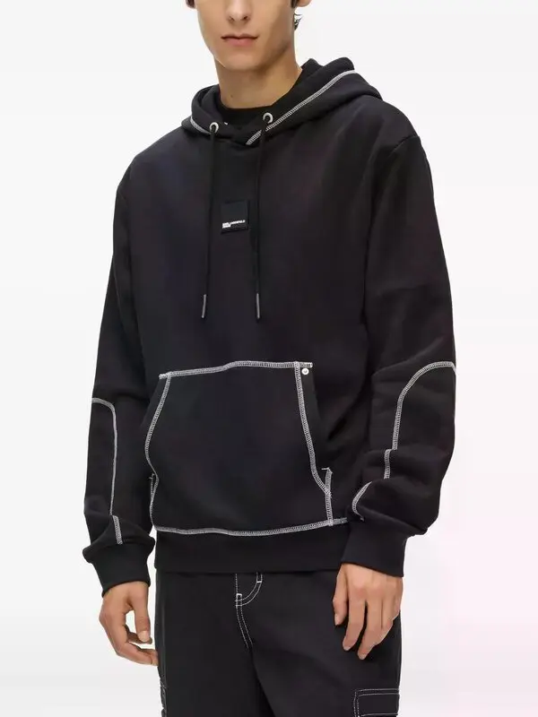 Karl Lagerfeld Contrast-stitch Hoodie