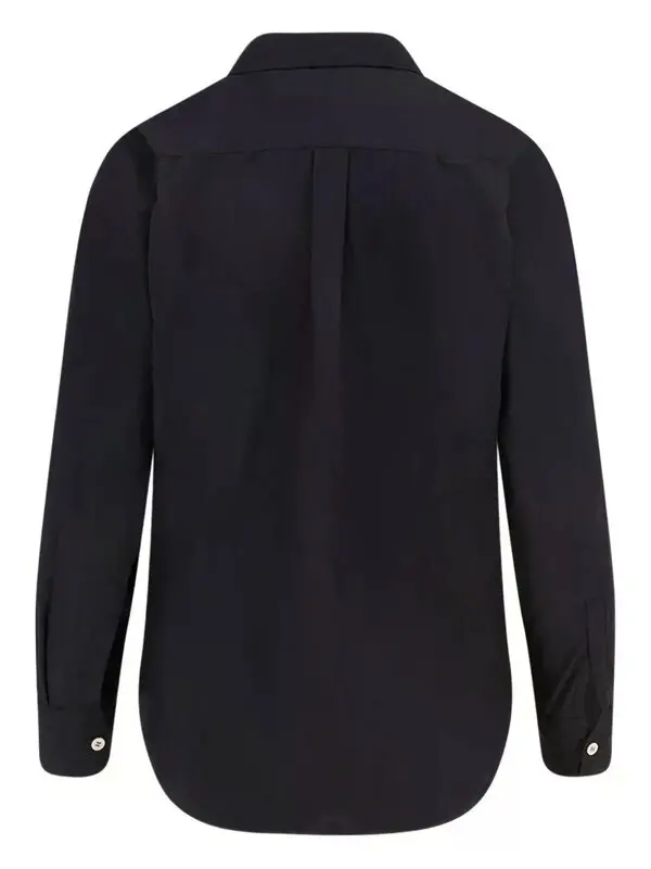 Play Comme Des Garcon Ruffled-detail Long-sleeved Shirt