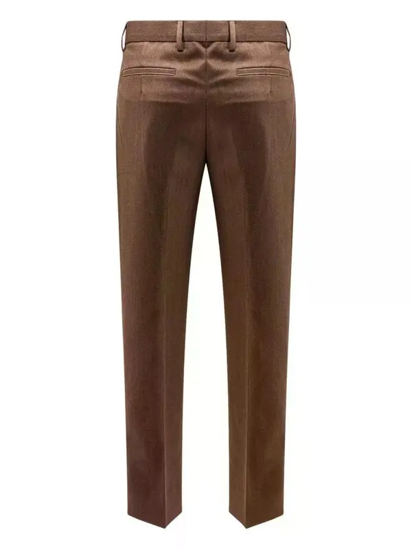 Zegna Pleated Wool Trousers