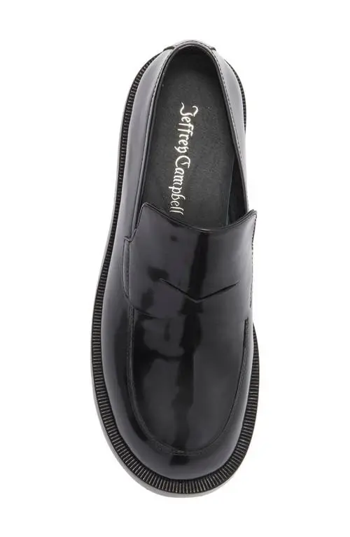 Jeffrey Campbell Rotary Penny Loafer - Black Box