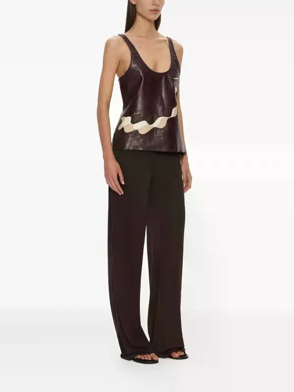 Christopher Esber Fragment Leather Tank Top
