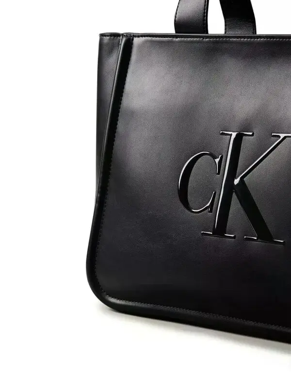 Calvin Klein Logo-embossed Tote Bag