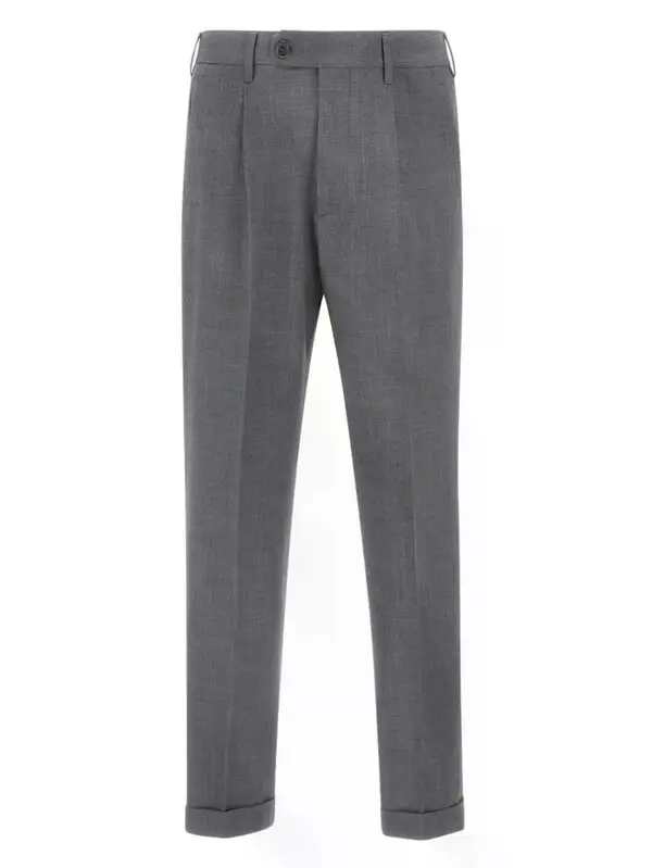 DEVORE INCIPIT Pleated-front Trousers - Grey