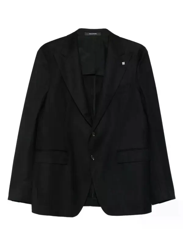 Tagliatore Button Pin-detail Blazer - Black