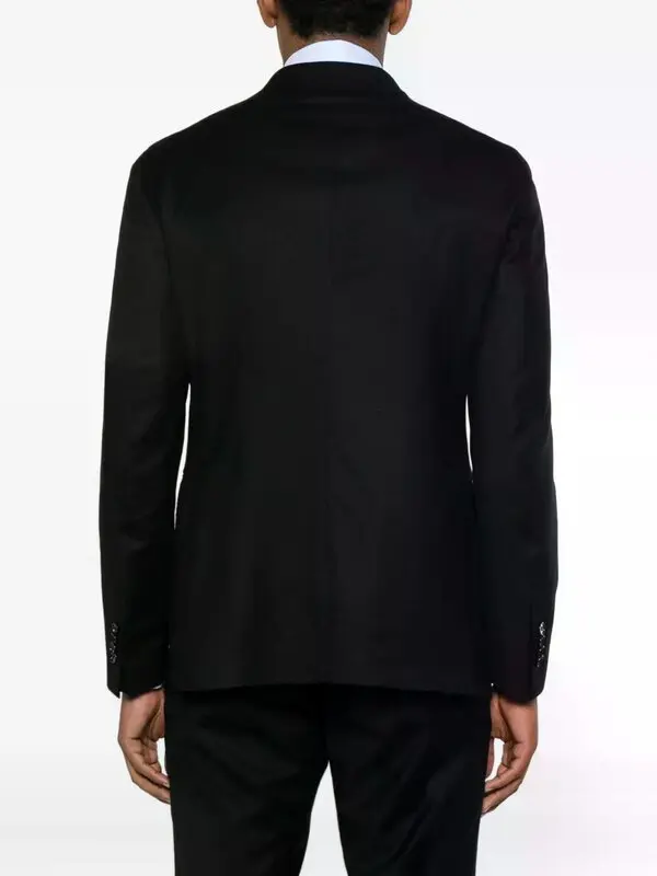 Tagliatore Button Pin-detail Blazer - Black