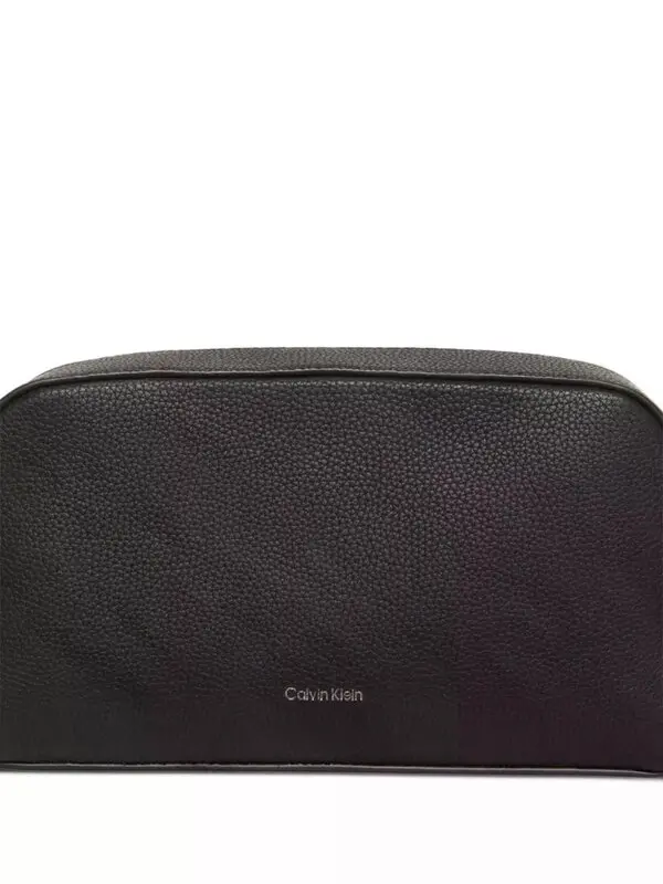 Calvin Klein Pebbled Leather Wash Bag