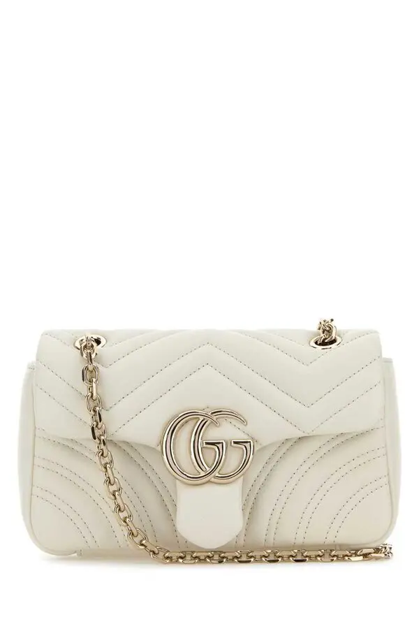 Gucci Gg Marmont Shoulder Bag - White