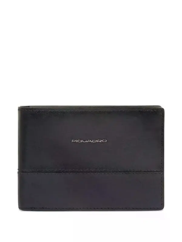 PIQUADRO Panelled Wallet - Black