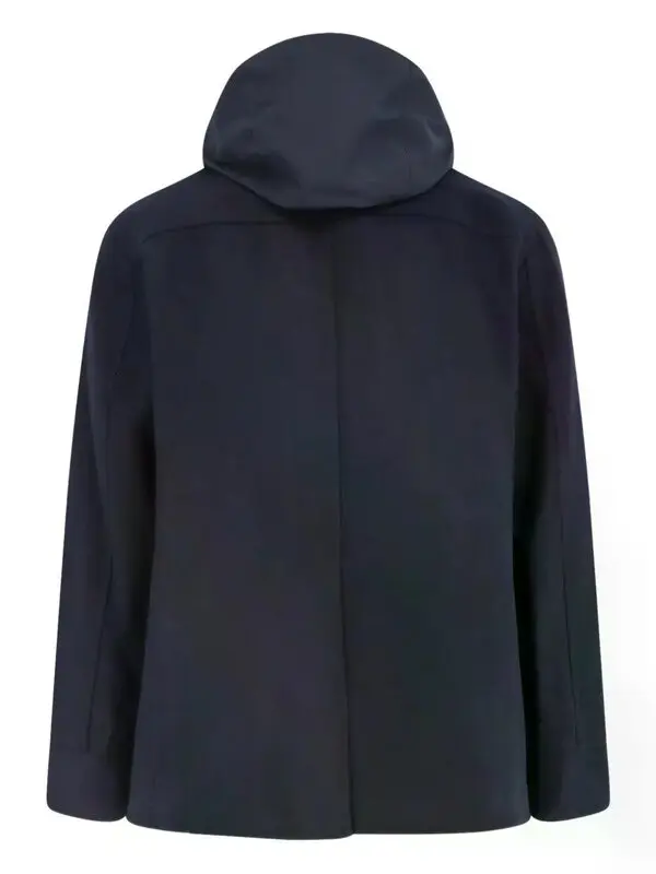 PALTO' Single-breasted Hooded Jacket