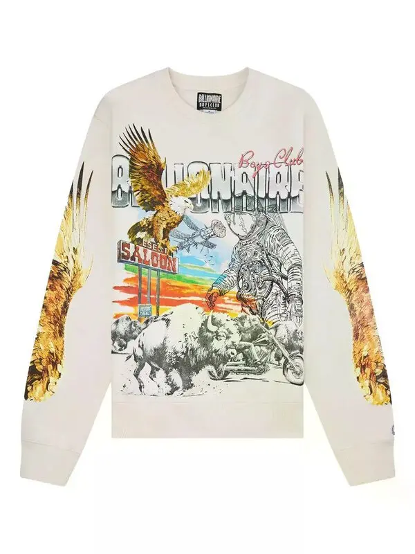 BILLIONAIRE BOYS CLUB Graphic-print Sweatshirt - Neutrals