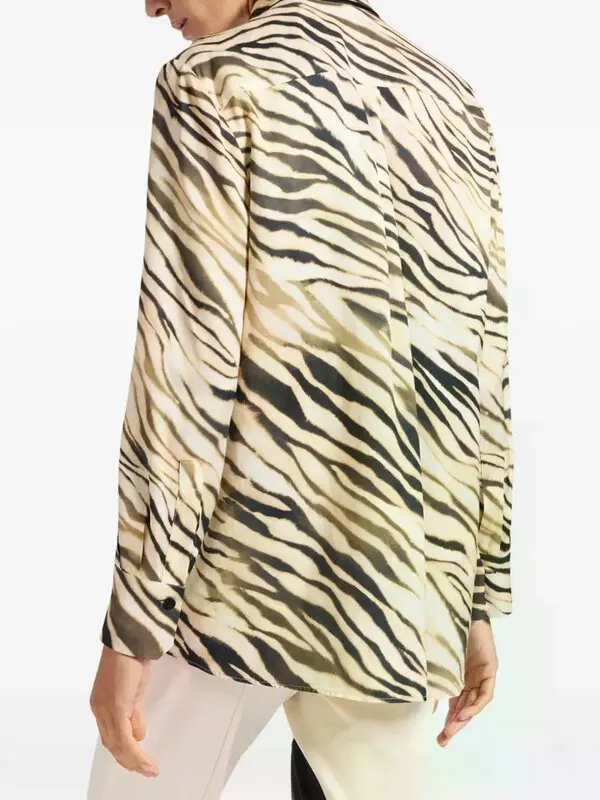 ELENA MIRO` Tiger-print Buttoned Shirt