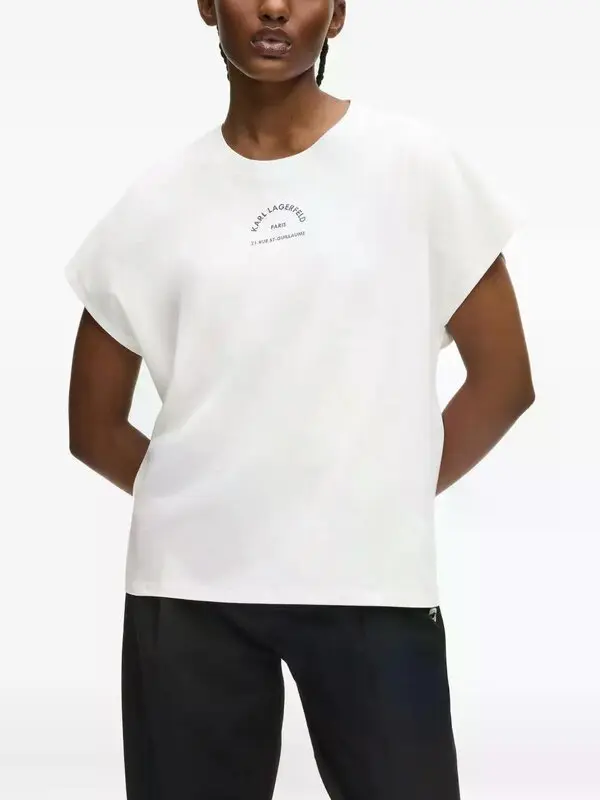 Karl Lagerfeld Rue St-guillaume Relaxed T-shirt - White