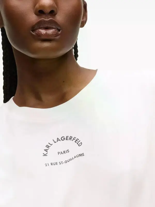 Karl Lagerfeld Rue St-guillaume Relaxed T-shirt - White