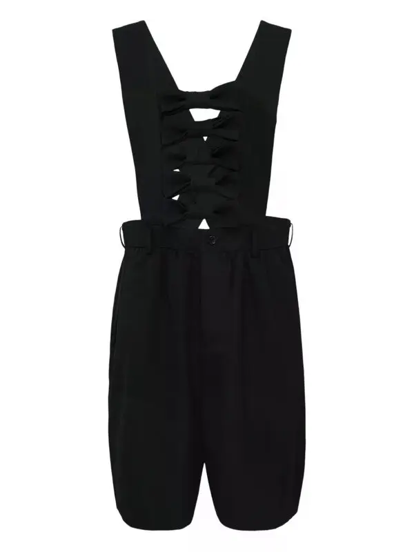Comme Des Garçons Ribbon Pinafore - Black