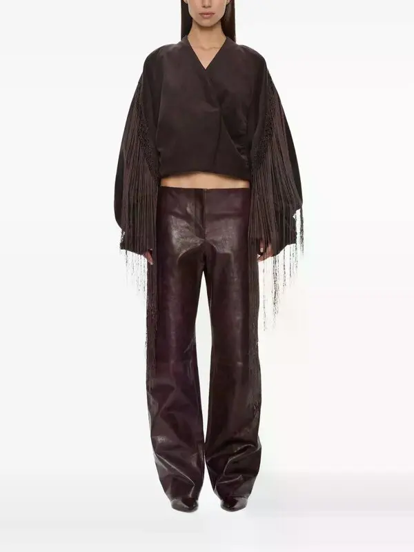 Christopher Esber Corduroy Cocoon Fringed Jacket
