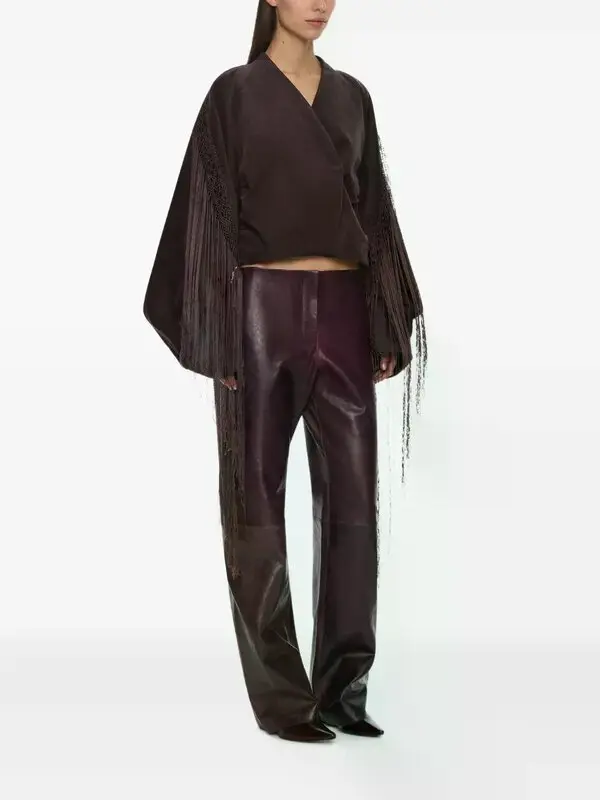 Christopher Esber Corduroy Cocoon Fringed Jacket