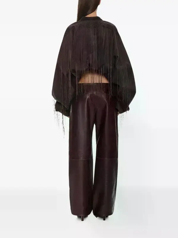 Christopher Esber Corduroy Cocoon Fringed Jacket