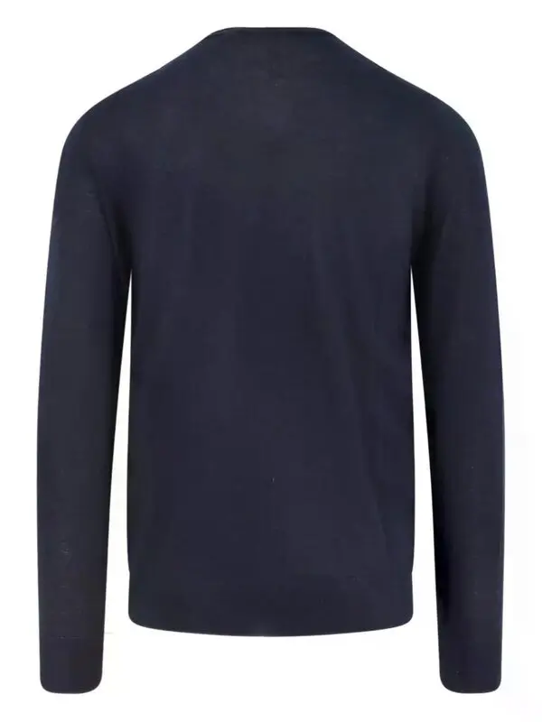 FILIPPO DE LAURENTIIS Crew-neck Knitted Sweater - Blue