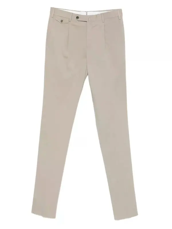 PT TORINO Pleated Trousers - Neutrals