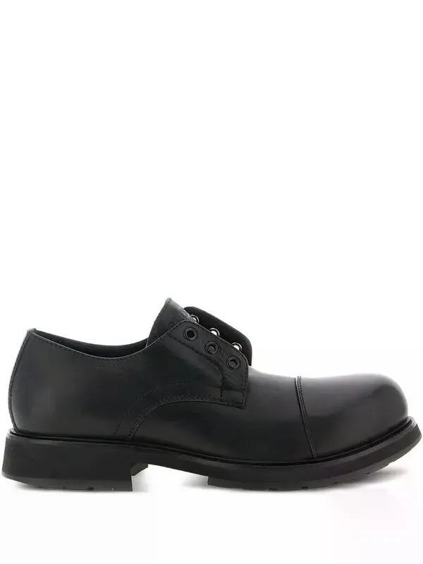 Balenciaga Eyelets Truck Derby Shoes - Black