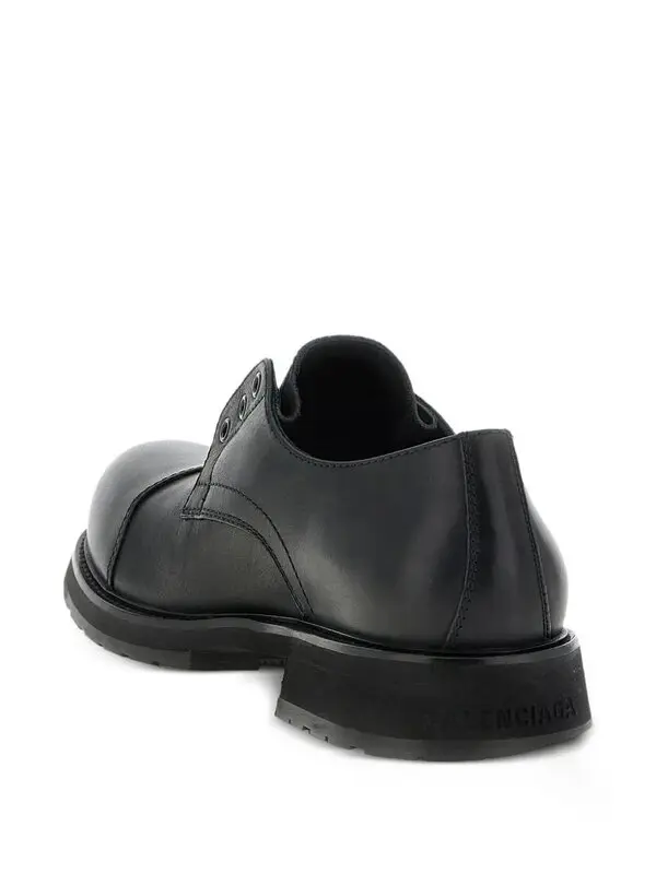 Balenciaga Eyelets Truck Derby Shoes - Black