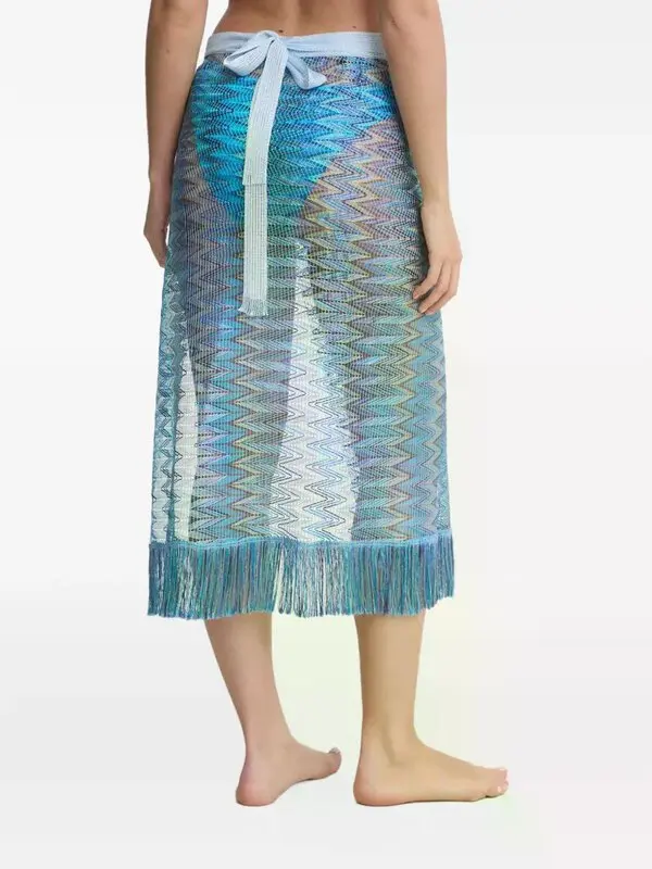 Missoni Zigzag Fringed Pareo