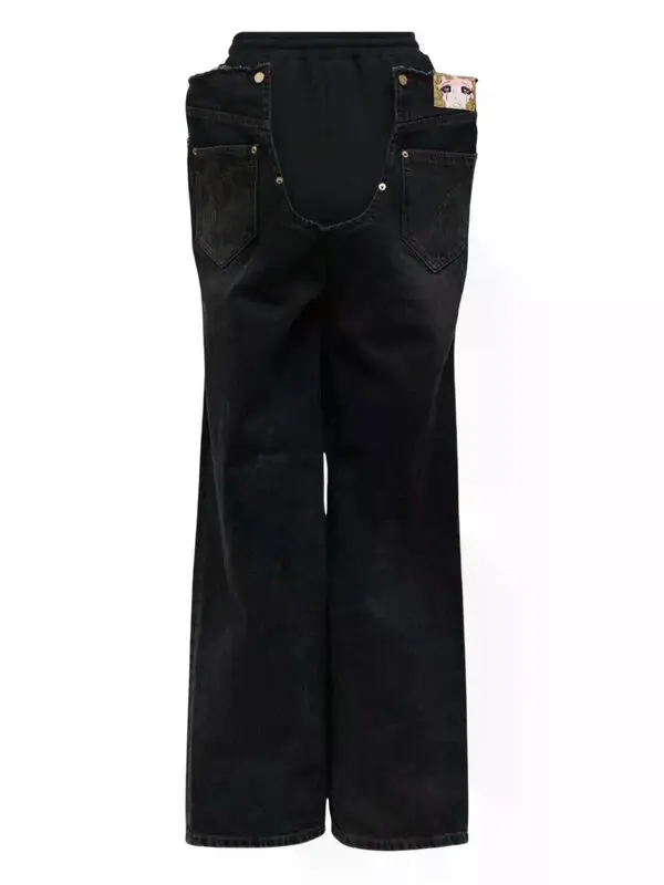 PUSHBUTTON Layered Jeans