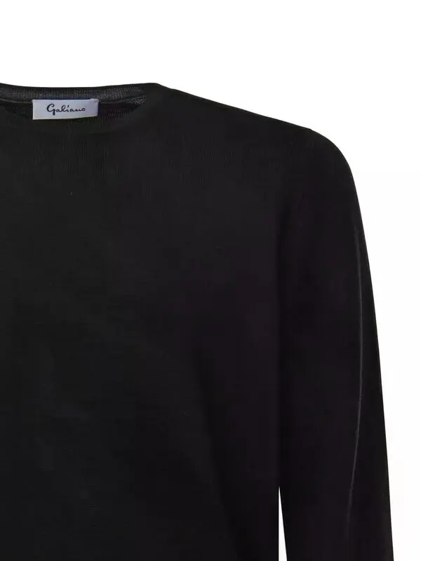 GALIANO Crew-neck Sweater - Black