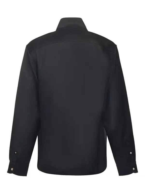 Casablanca Pocket Zip-up Shirt Jacket - Black