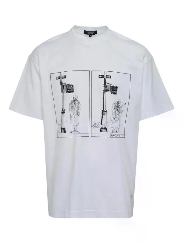 Comme Des Garçons Print-detail T-shirt - White