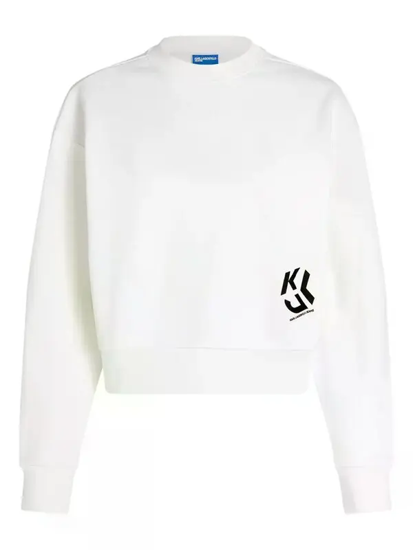Karl Lagerfeld Monogram-print Sweatshirt - White