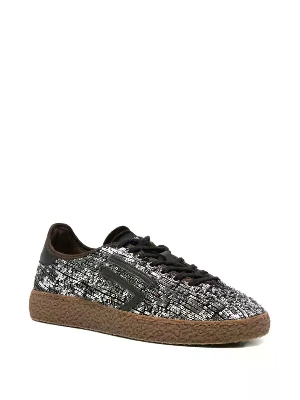 PURAAI Sequin Lace-up Shoes