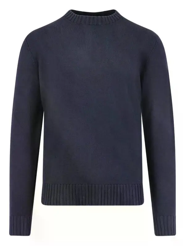 FILIPPO DE LAURENTIIS Merino-wool Crew-neck Sweater - Blue
