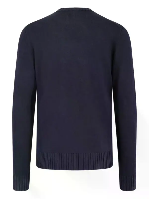 FILIPPO DE LAURENTIIS Merino-wool Crew-neck Sweater - Blue