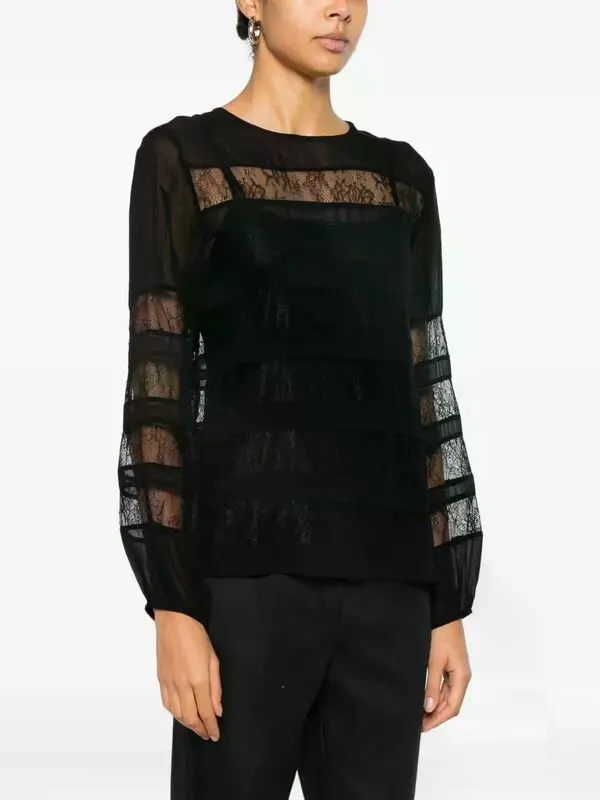 Marella Piquet Lace Blouse