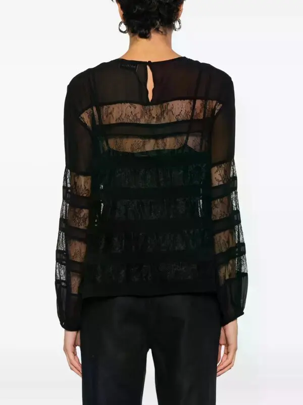 Marella Piquet Lace Blouse